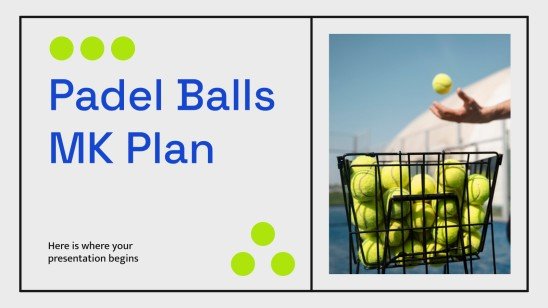 Présentation Plan MK de balles de padel