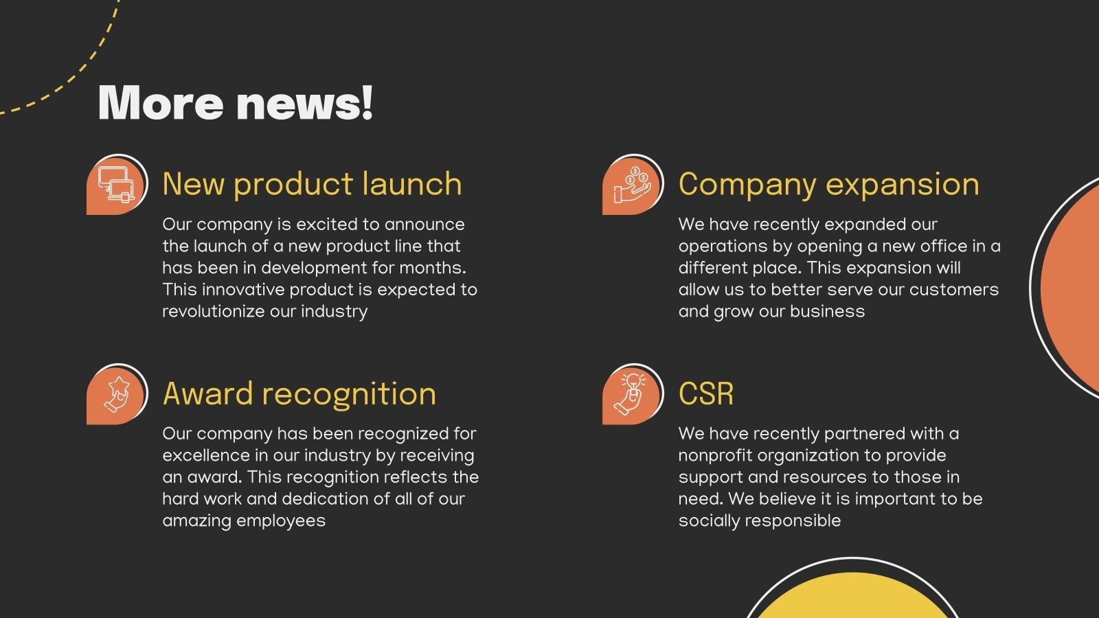 Entrepreneurs Newsletter Presentation