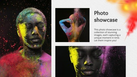 Colourful Dust Explosion Portfolio Presentation