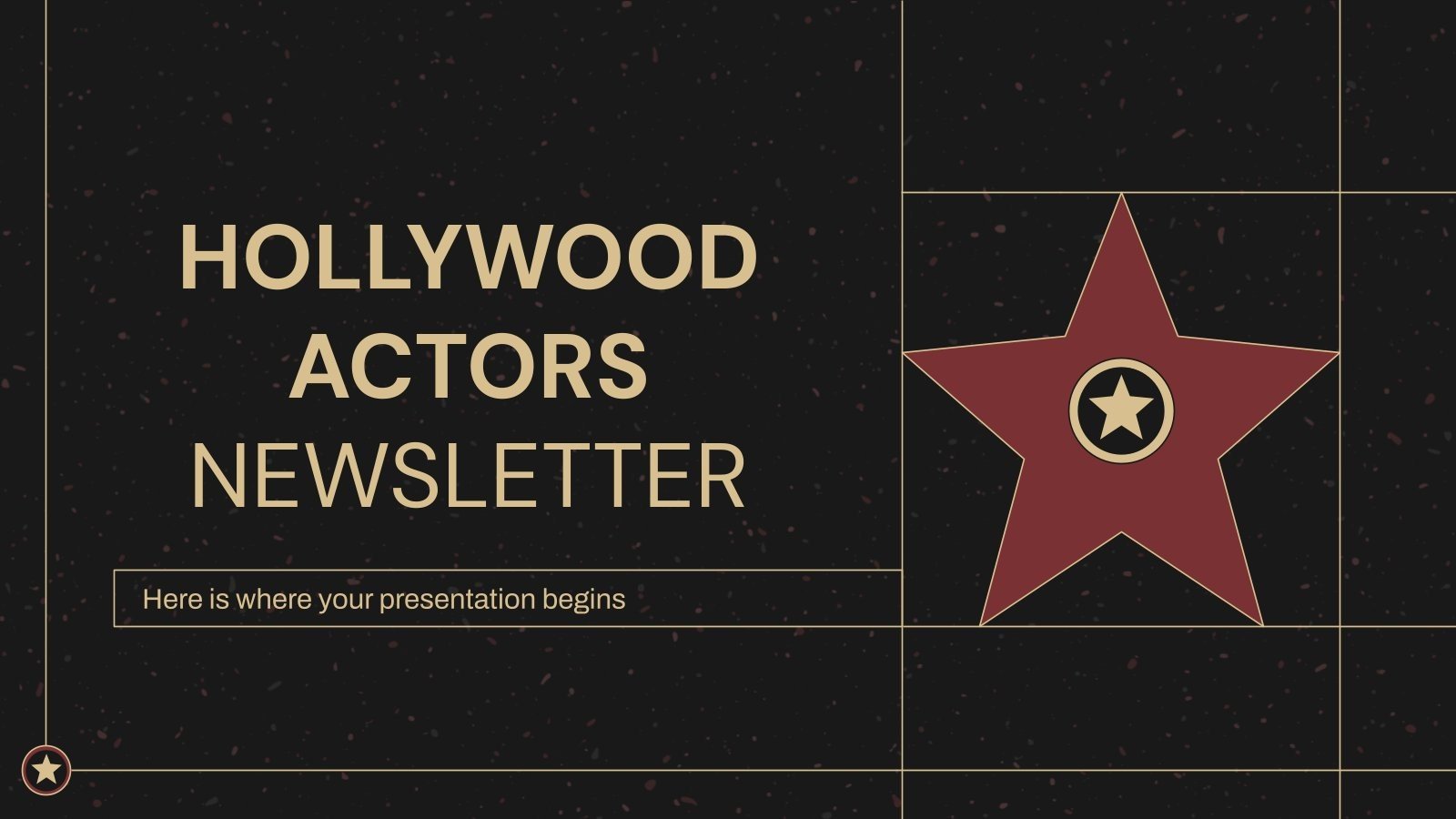 Free templates about Hollywood for Google Slides & PowerPoint