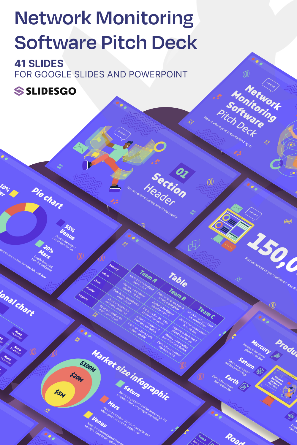 Network Monitoring Software Pitch Deck Presentation