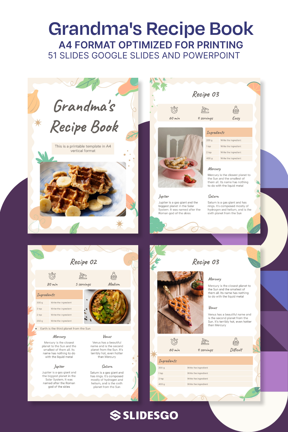 Grandma's Recipe Book Presentation
