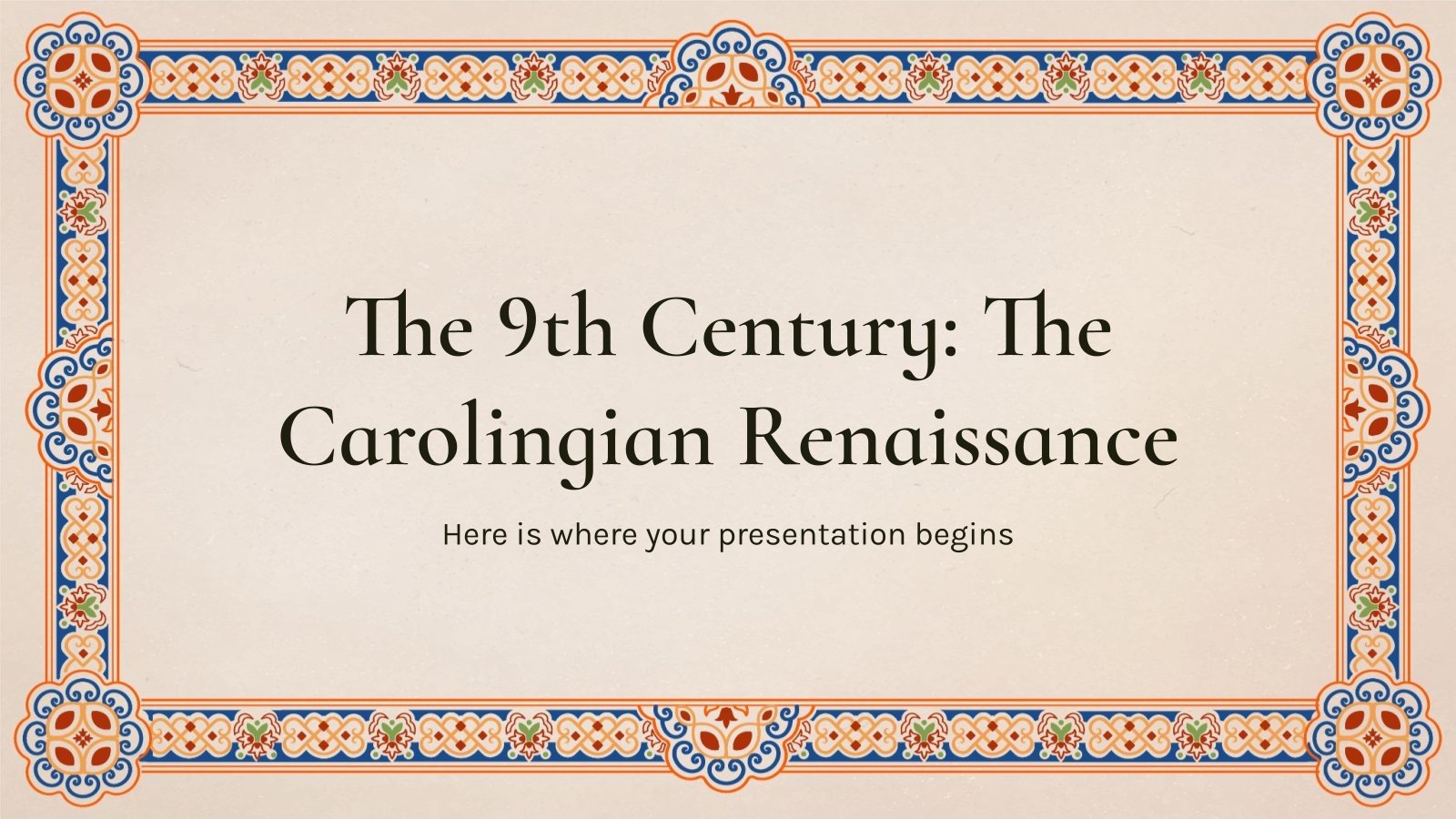 Free templates about Renaissance for Google Slides & PPT