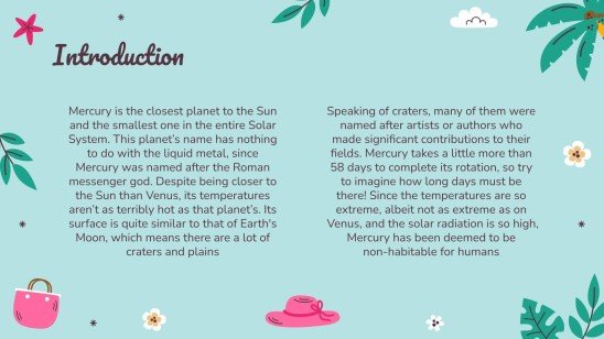 Summer Background Presentation