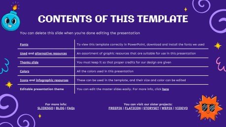 Elements Funny Characters Presentation