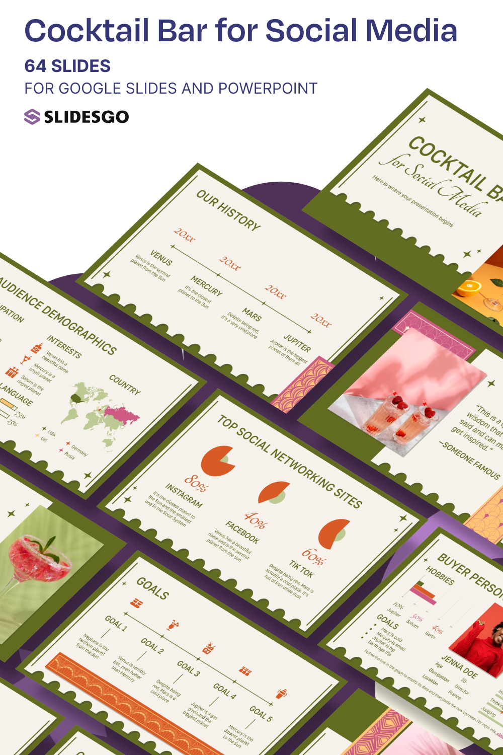 Cocktail Bar for Social Media Presentation