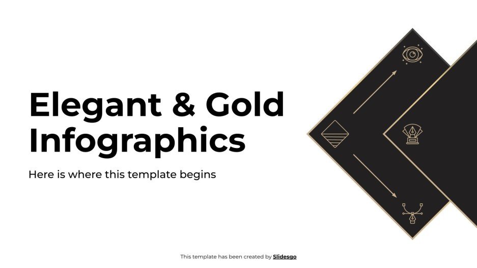 Elegant & Gold Infographics Presentation
