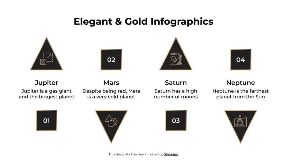 Elegant & Gold Infographics Presentation