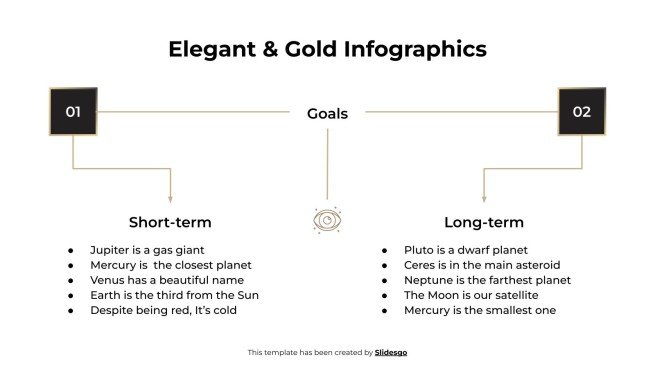 Elegant & Gold Infographics Presentation