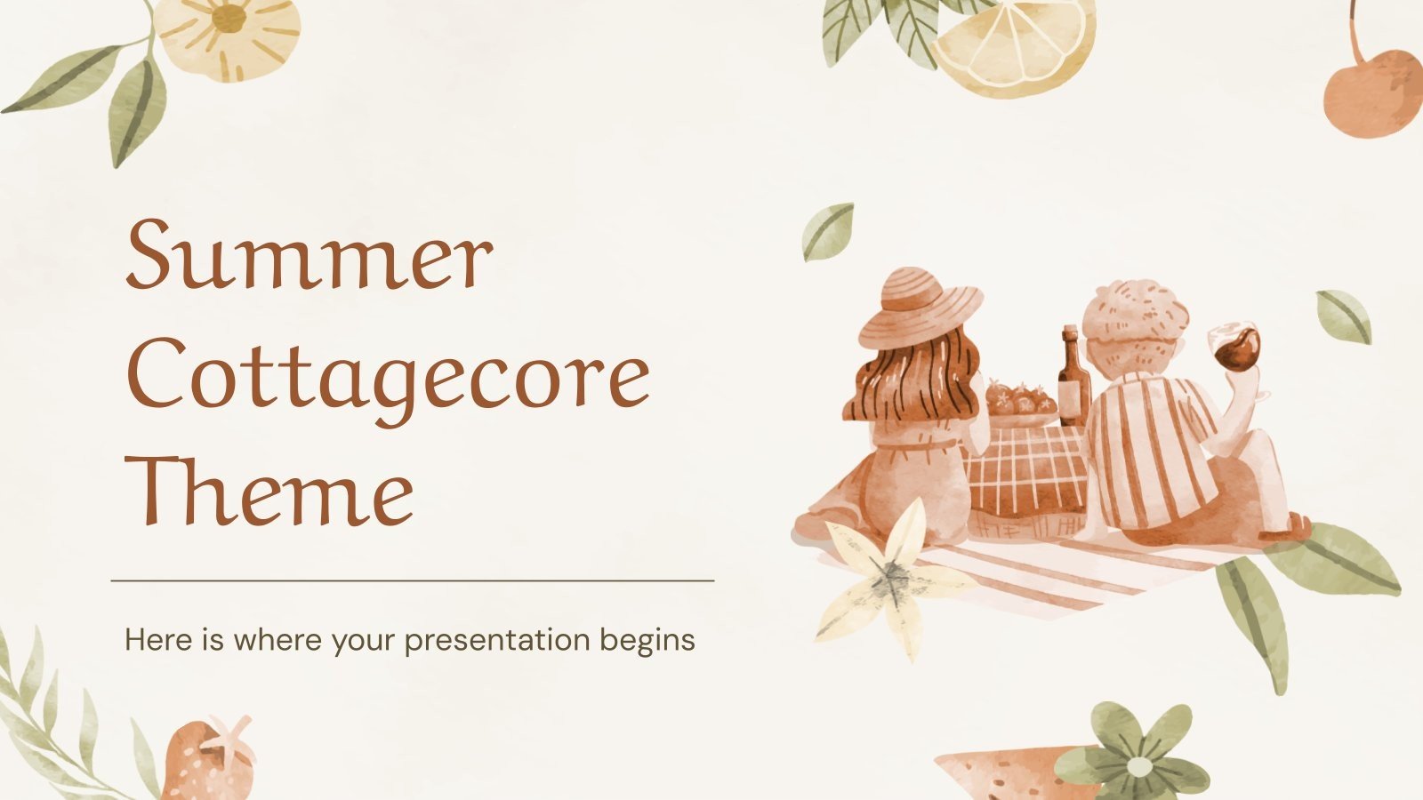 Summer Cottagecore Theme Presentation