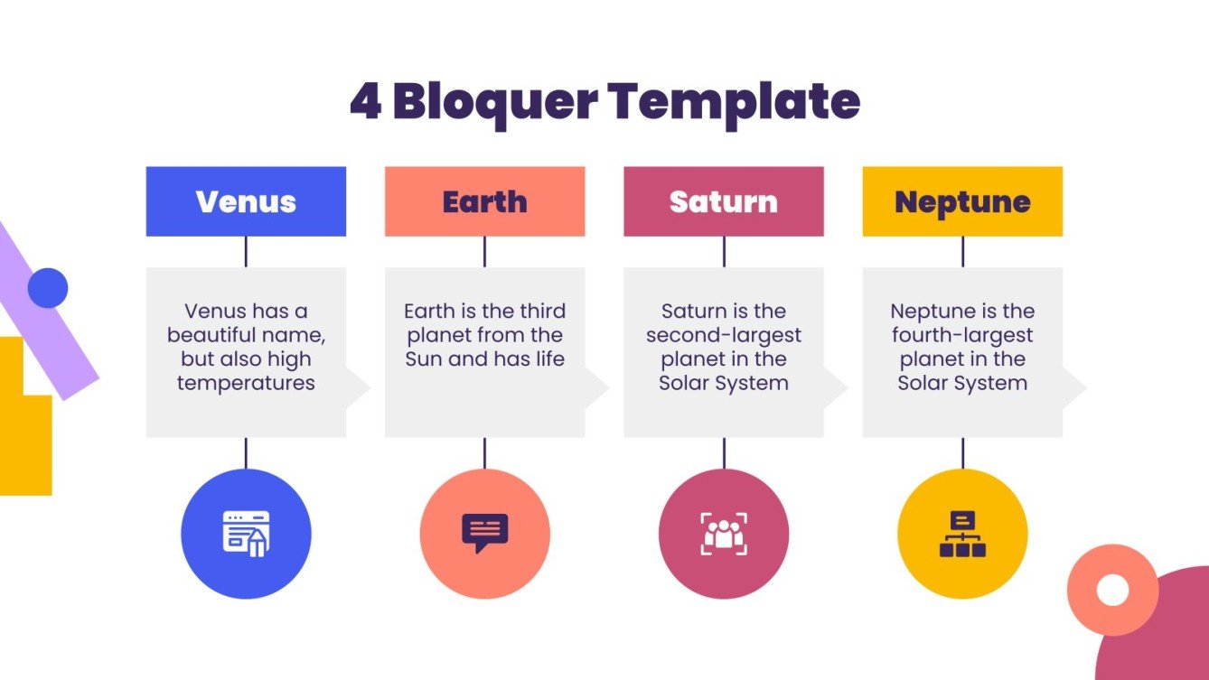 4 Blocker Template for Marketing Presentation