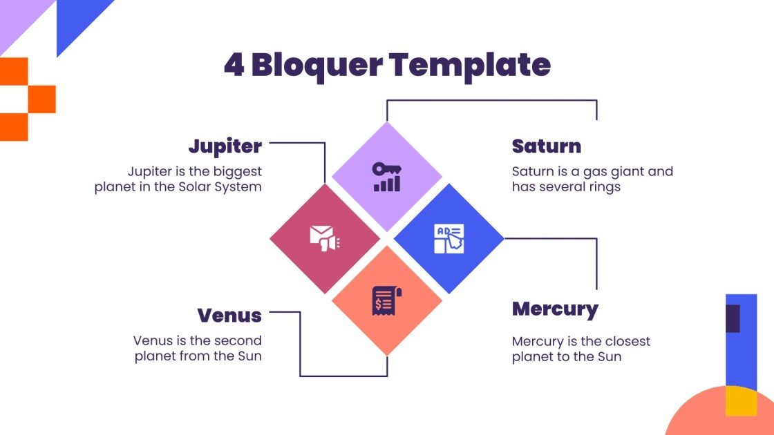 4 Blocker Template for Marketing Presentation