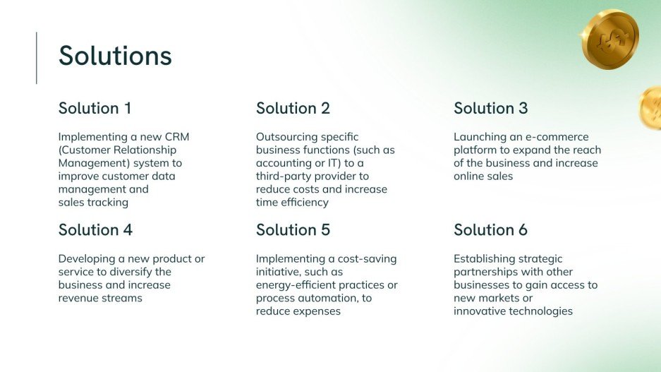 Company Cash Flow Reform Project Proposal Presentation