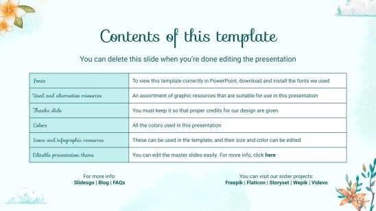 Watercolor Summer Presentation