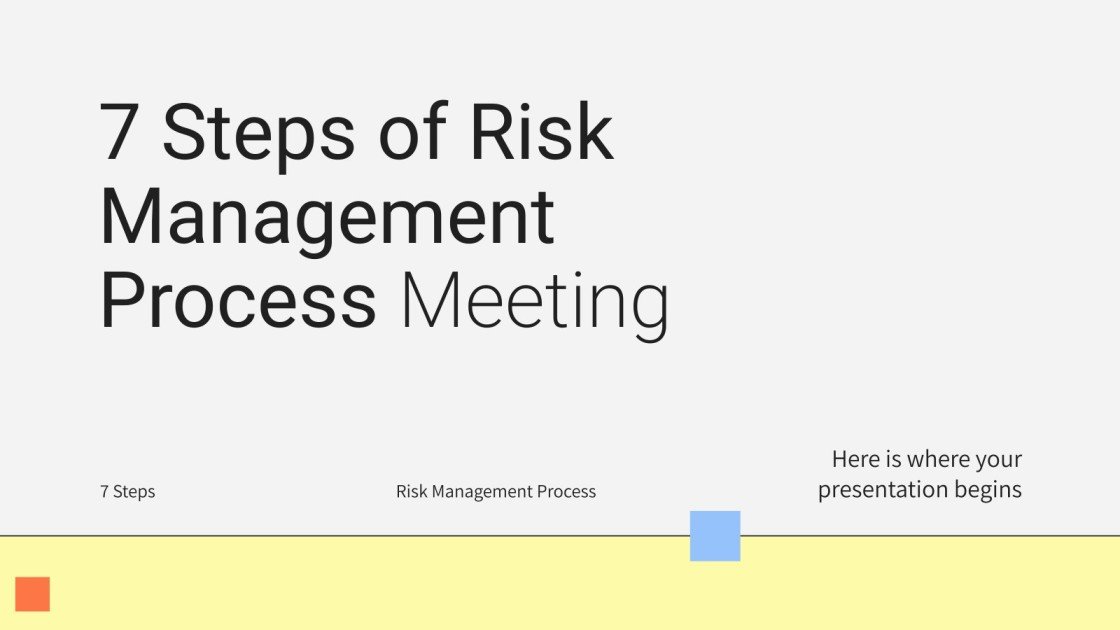 7 Steps of Risk Management Process Meeting Presentation