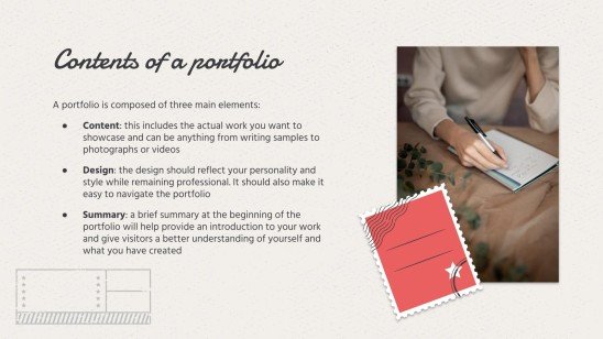 Letter Style Portfolio Presentation