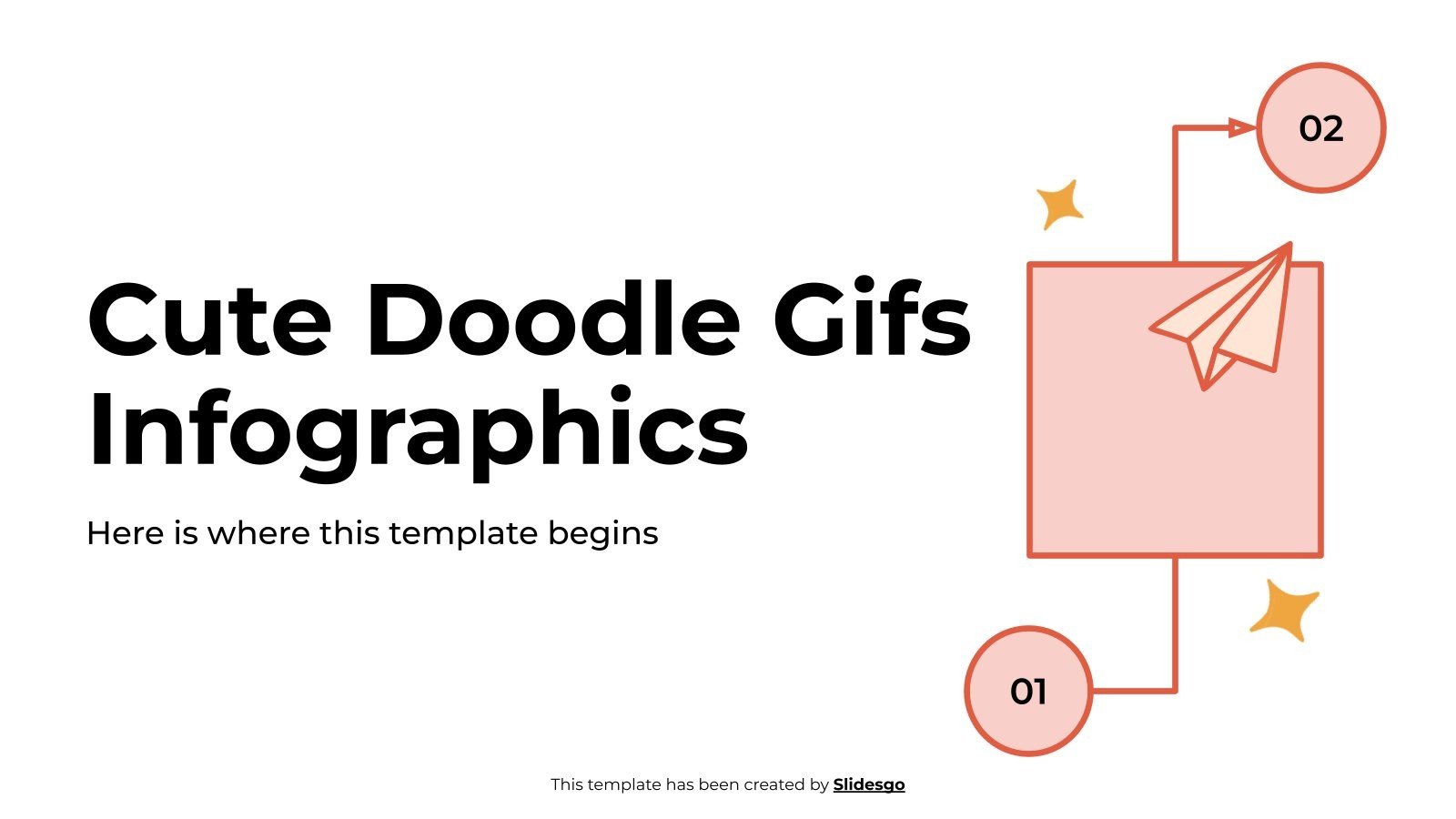Cute Doodle Gifs Infographics Template