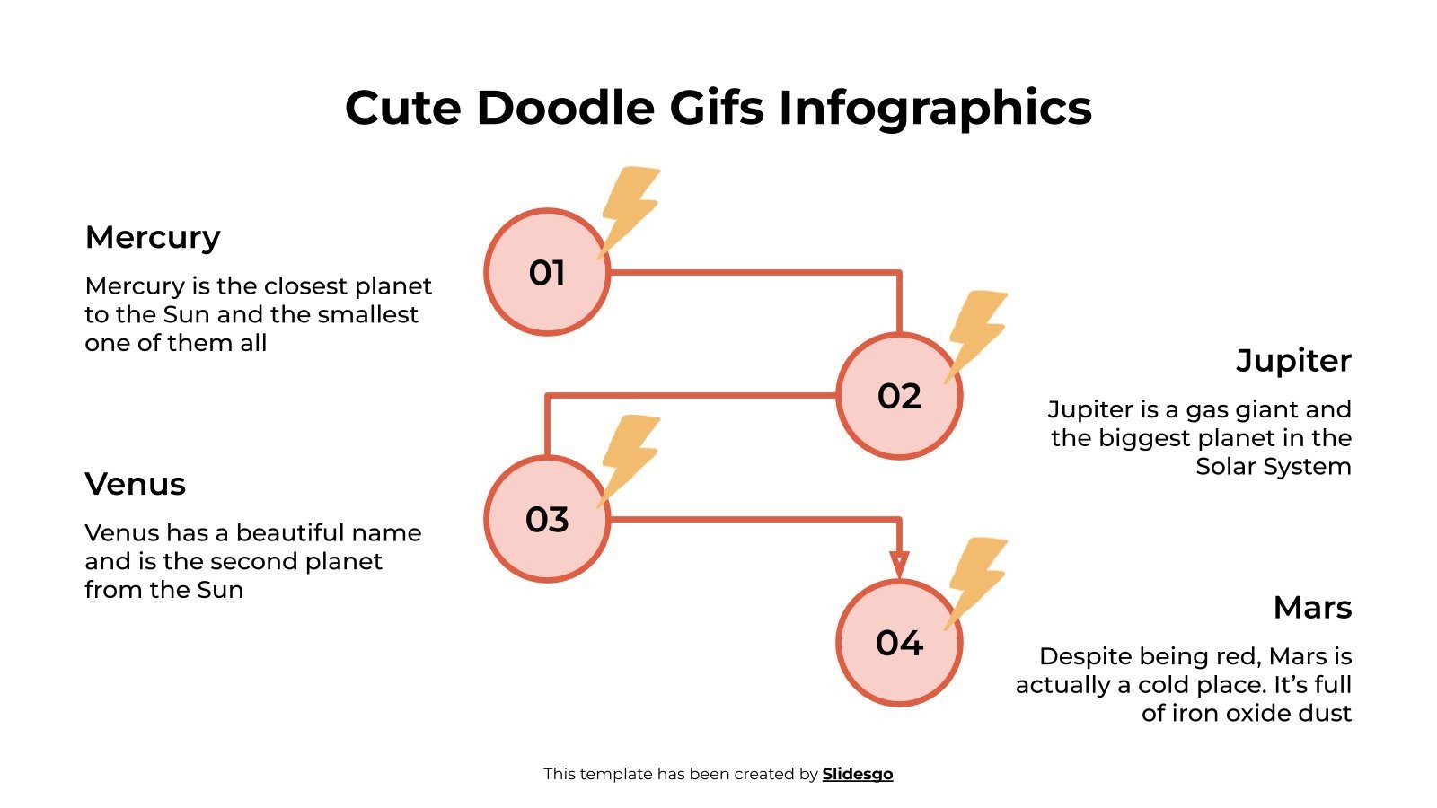 Cute Doodle Gifs Infographics Template