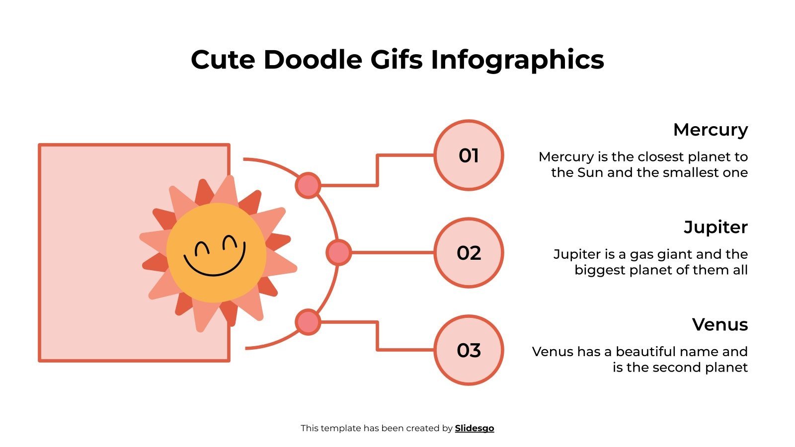 Cute Doodle Gifs Infographics Template