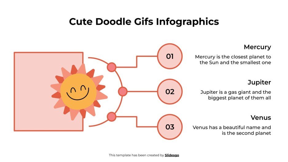Cute Doodle Gifs Infographics Template