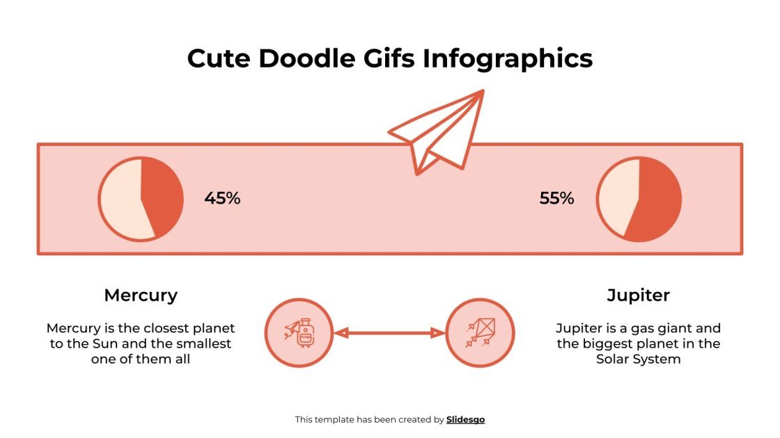 Cute Doodle Gifs Infographics Template