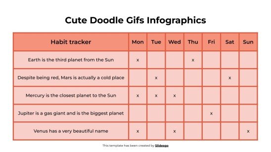 Cute Doodle Gifs Infographics Template