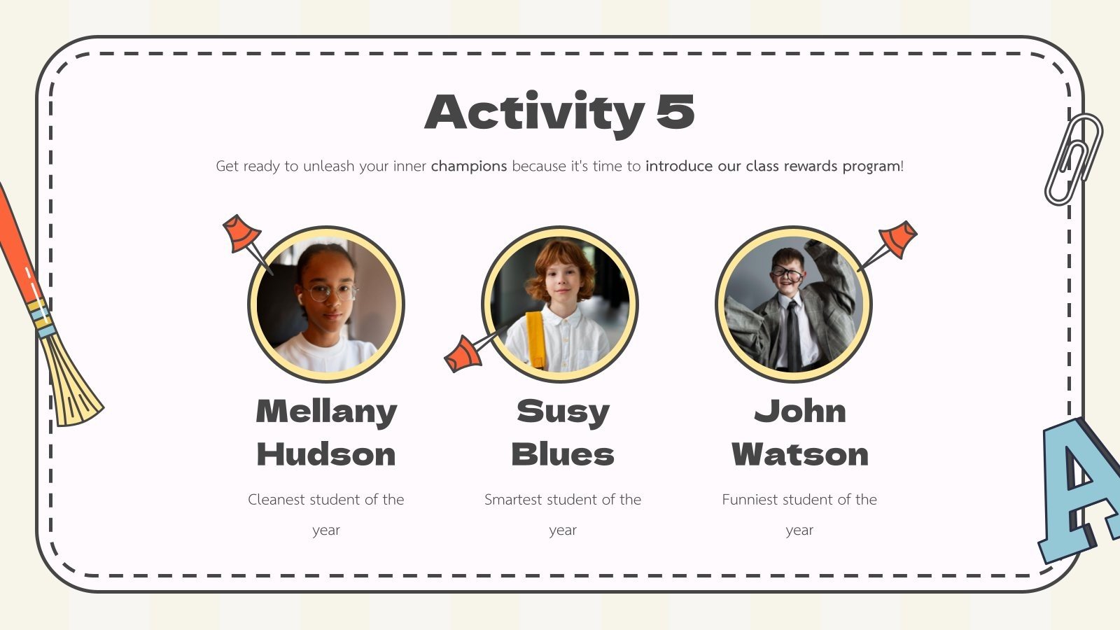 End of School Year Activities Presentation