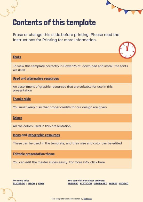 End of School Year Worksheet Presentation