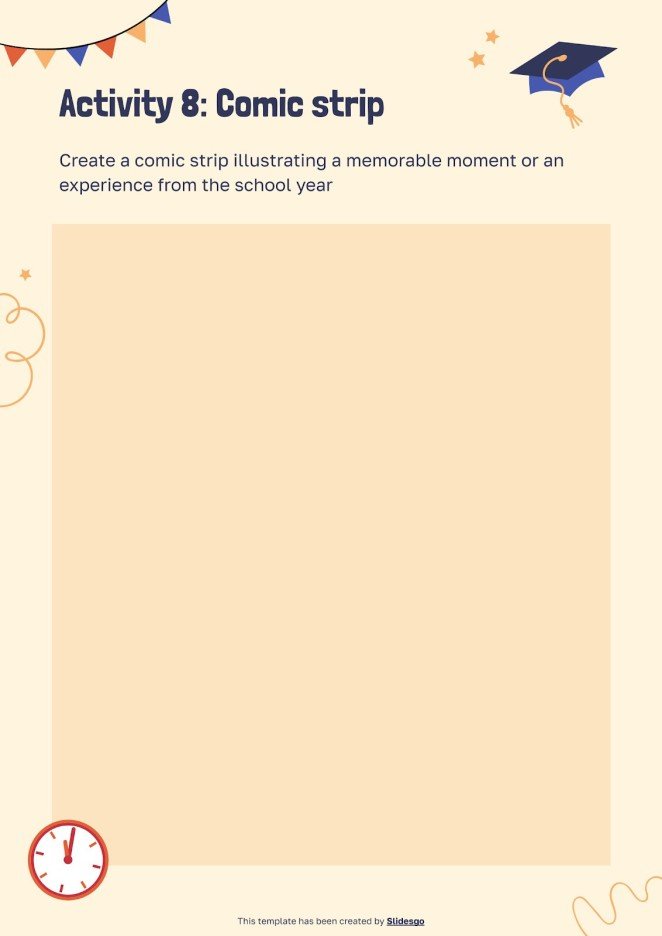 End of School Year Worksheet Presentation