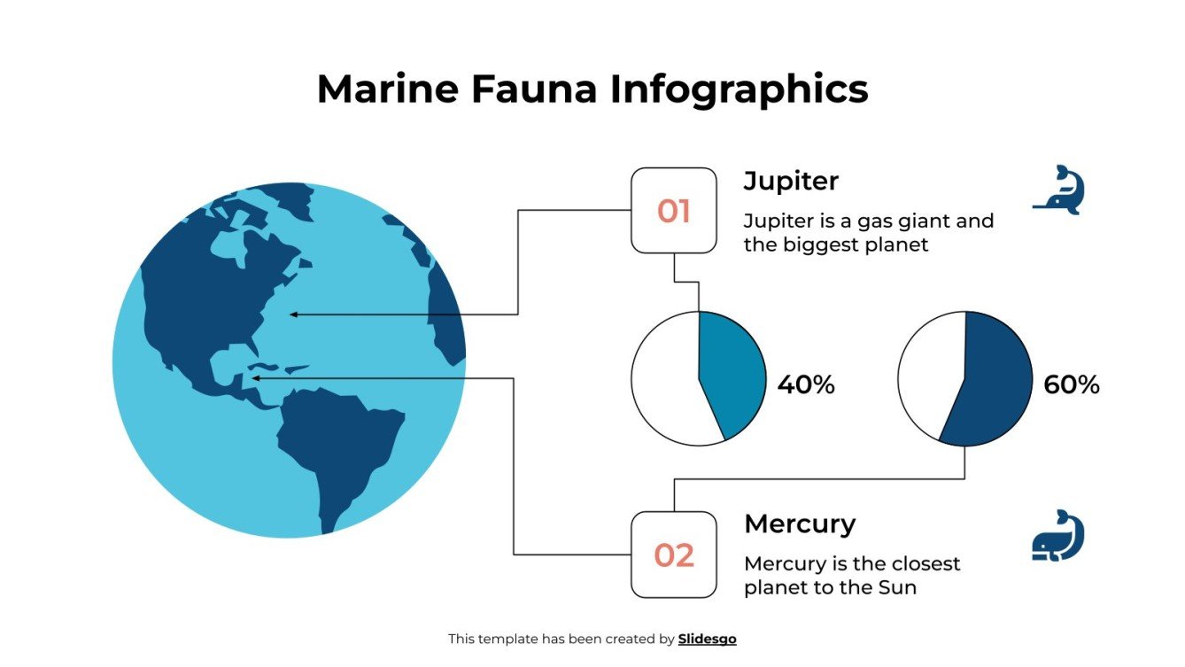 Marine Fauna Infographics Template