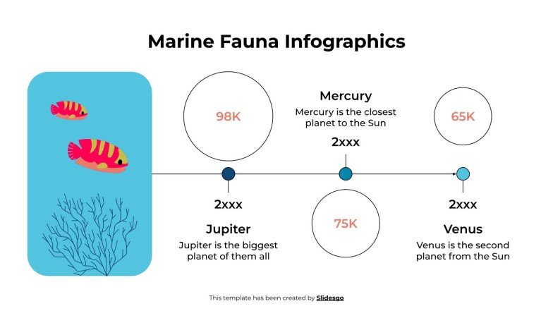 Marine Fauna Infographics Template