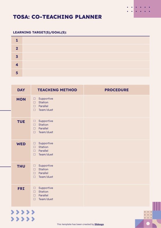 Teacher On Special Assignment Planner Presentation