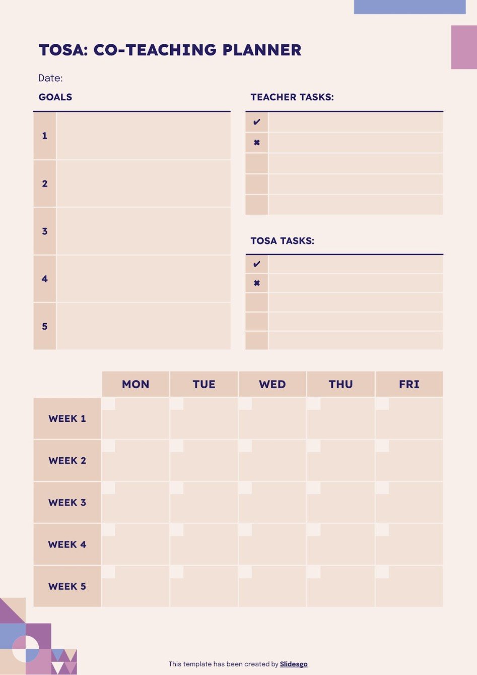 Teacher On Special Assignment Planner Presentation