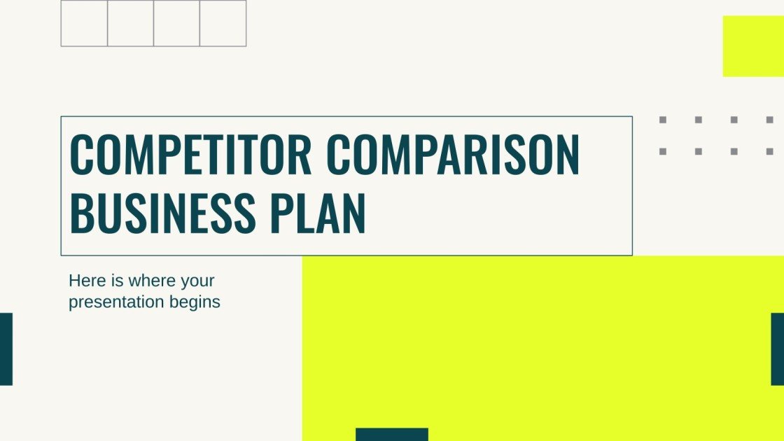 Competitor Comparison Business Plan Presentation