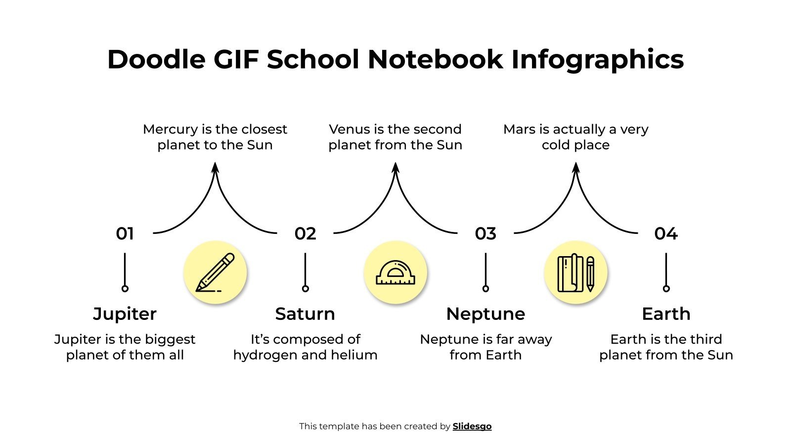 Doodle GIF School Notebook Infographics Presentation