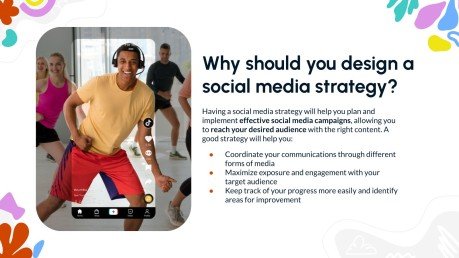 Playful Theme for Social Media Strategy Presentation