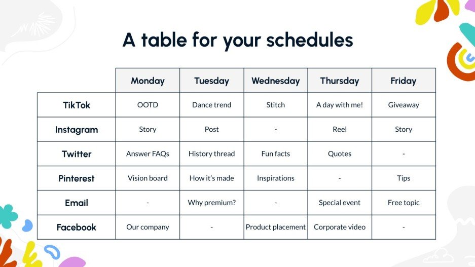 Playful Theme for Social Media Strategy Presentation