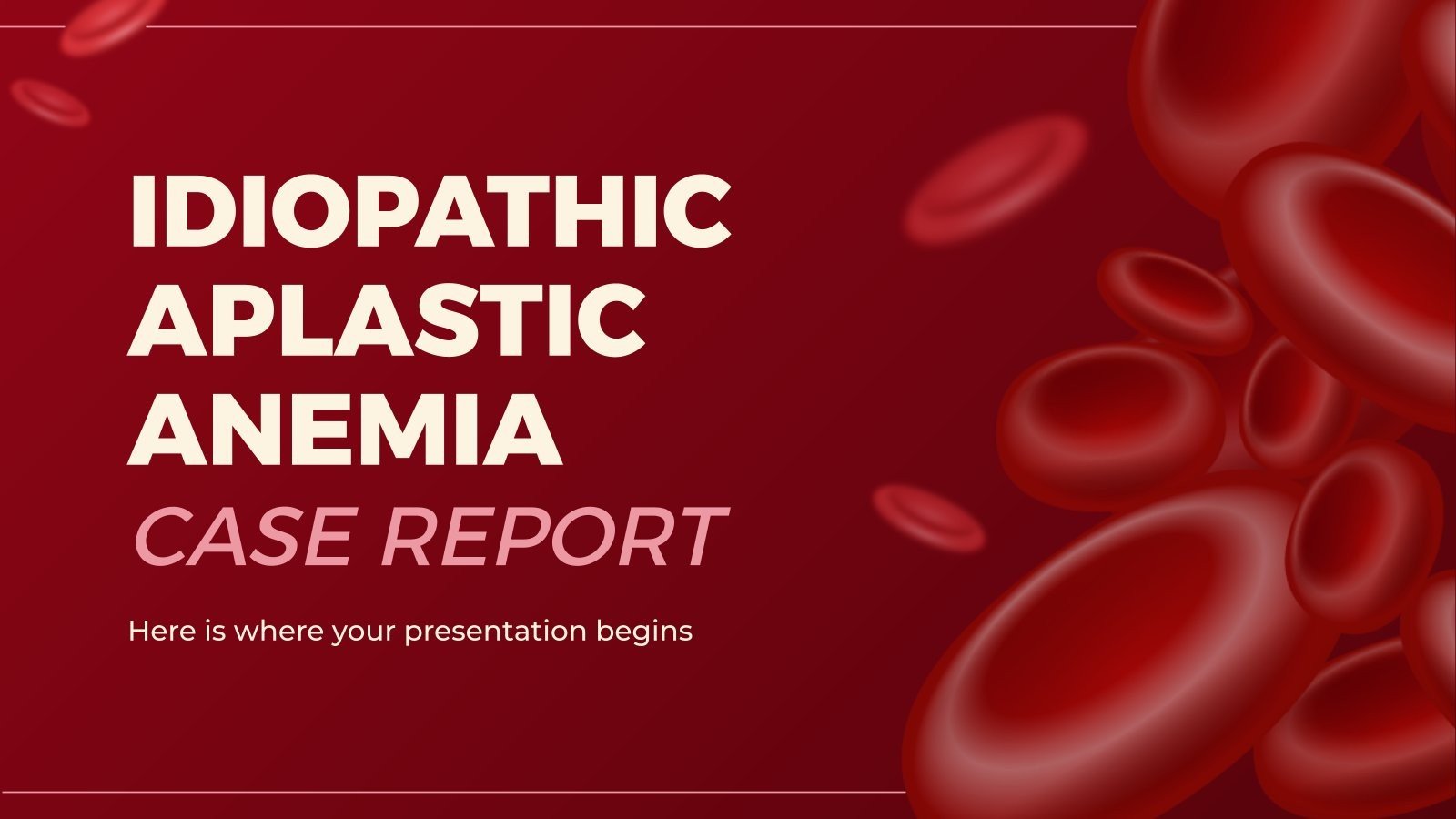 Free Google Slides & PowerPoint templates about anemia Free Google Slides & PowerPoint templates about anemia