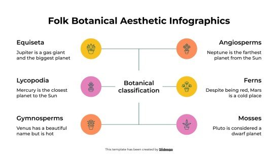 Folk Botanical Aesthetic Infographics Template