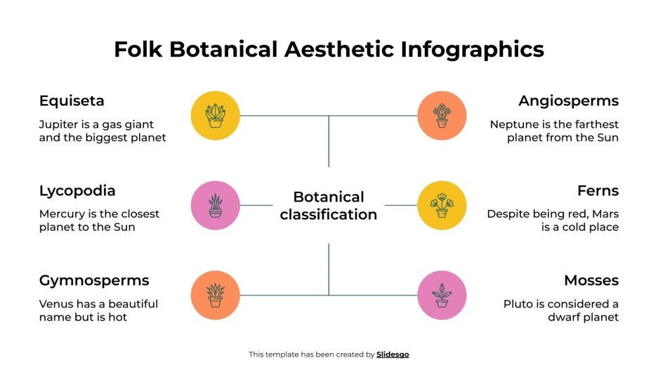 Folk Botanical Aesthetic Infographics Template