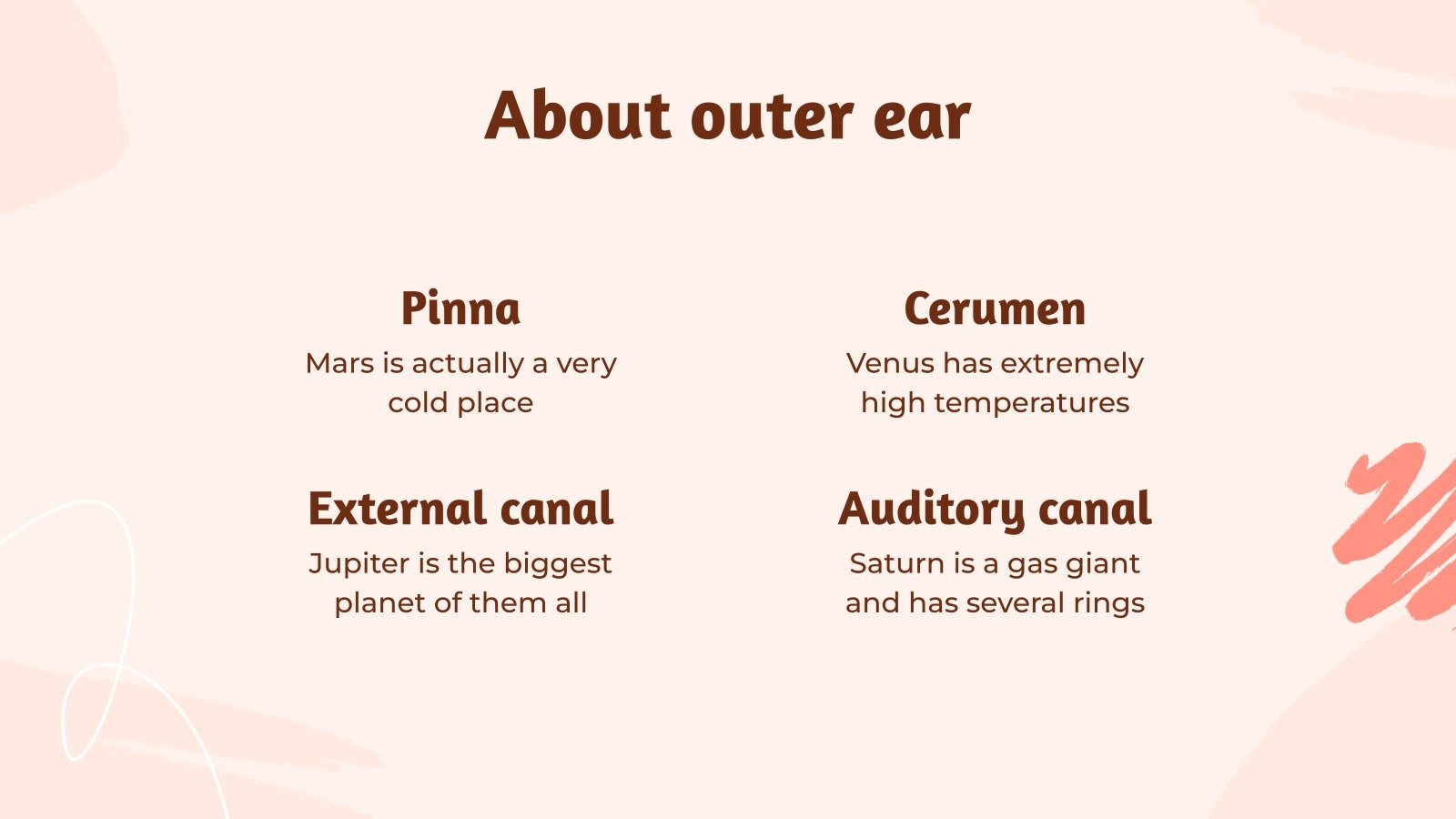 Ear Anatomy For Middle School Presentation