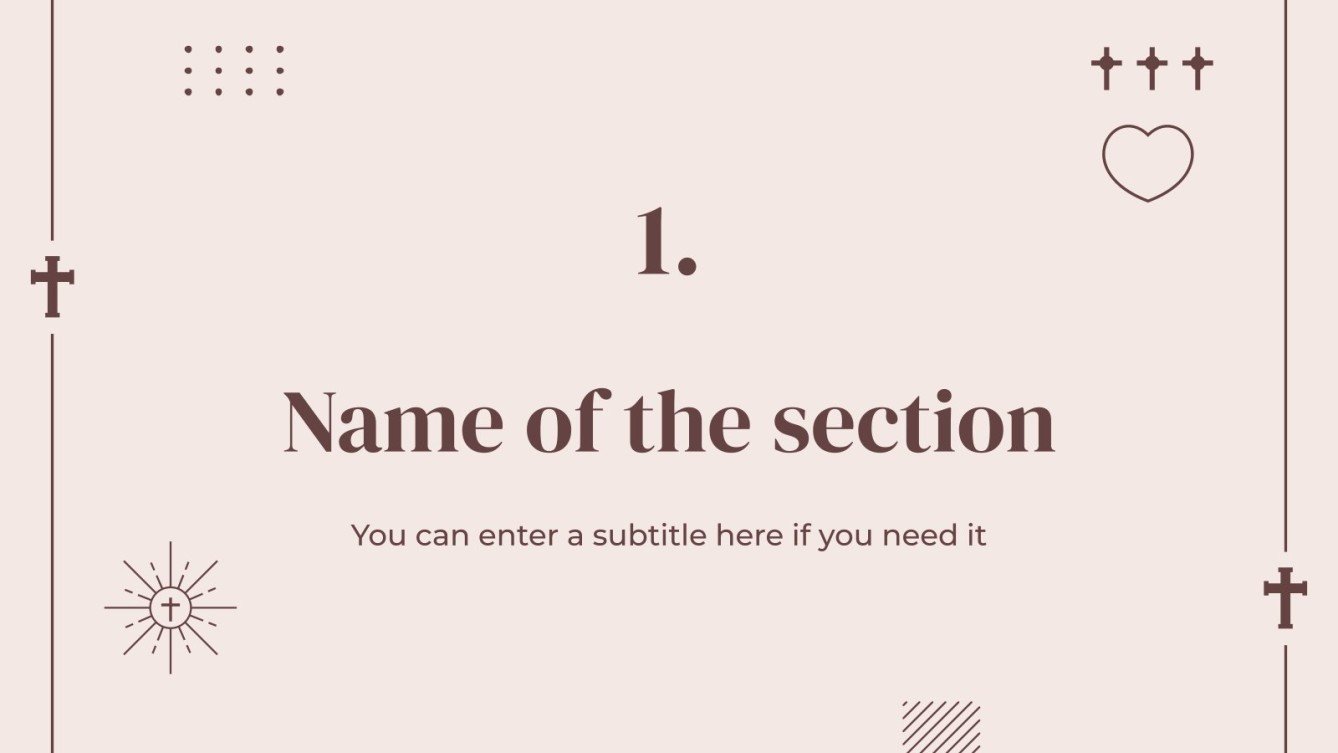 Christian Cross Background Religion Theme Presentation