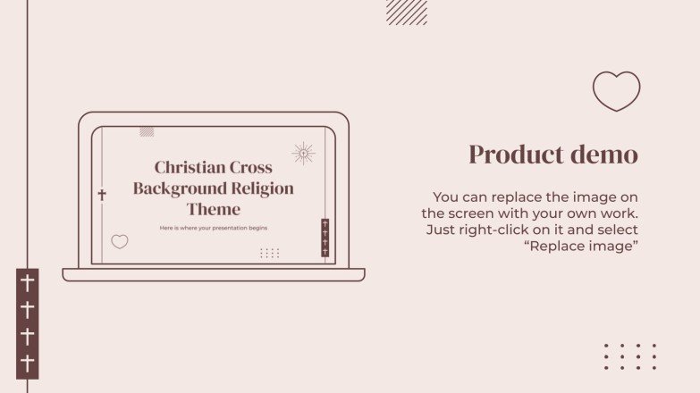 Christian Cross Background Religion Theme Presentation