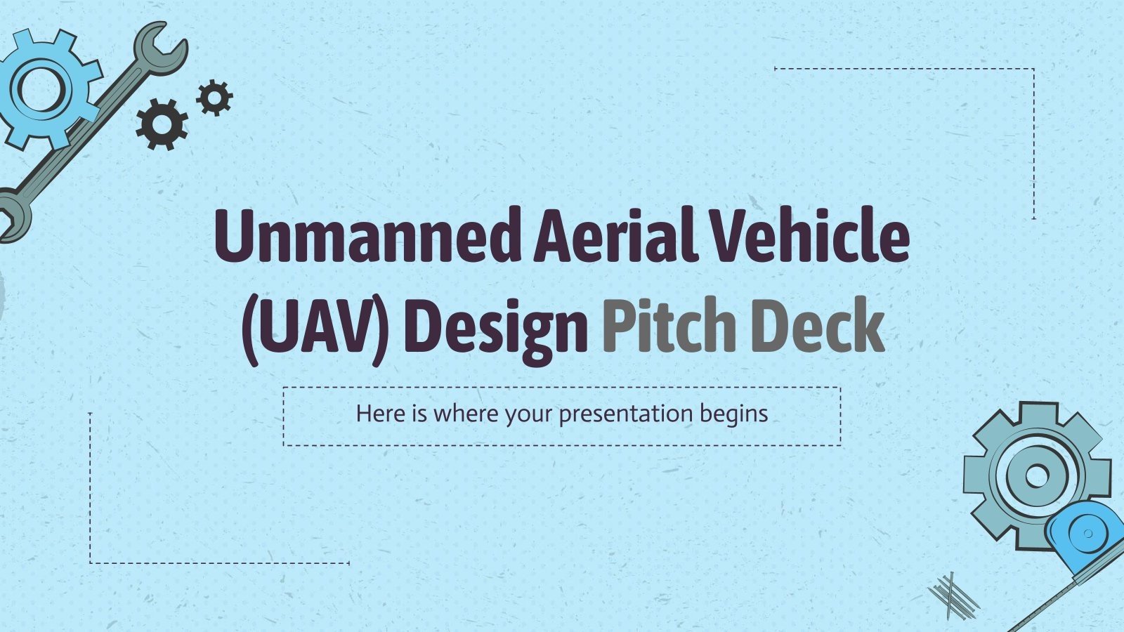 Unmanned Aerial Vehicle (UAV) Design Pitch Deck Presentation