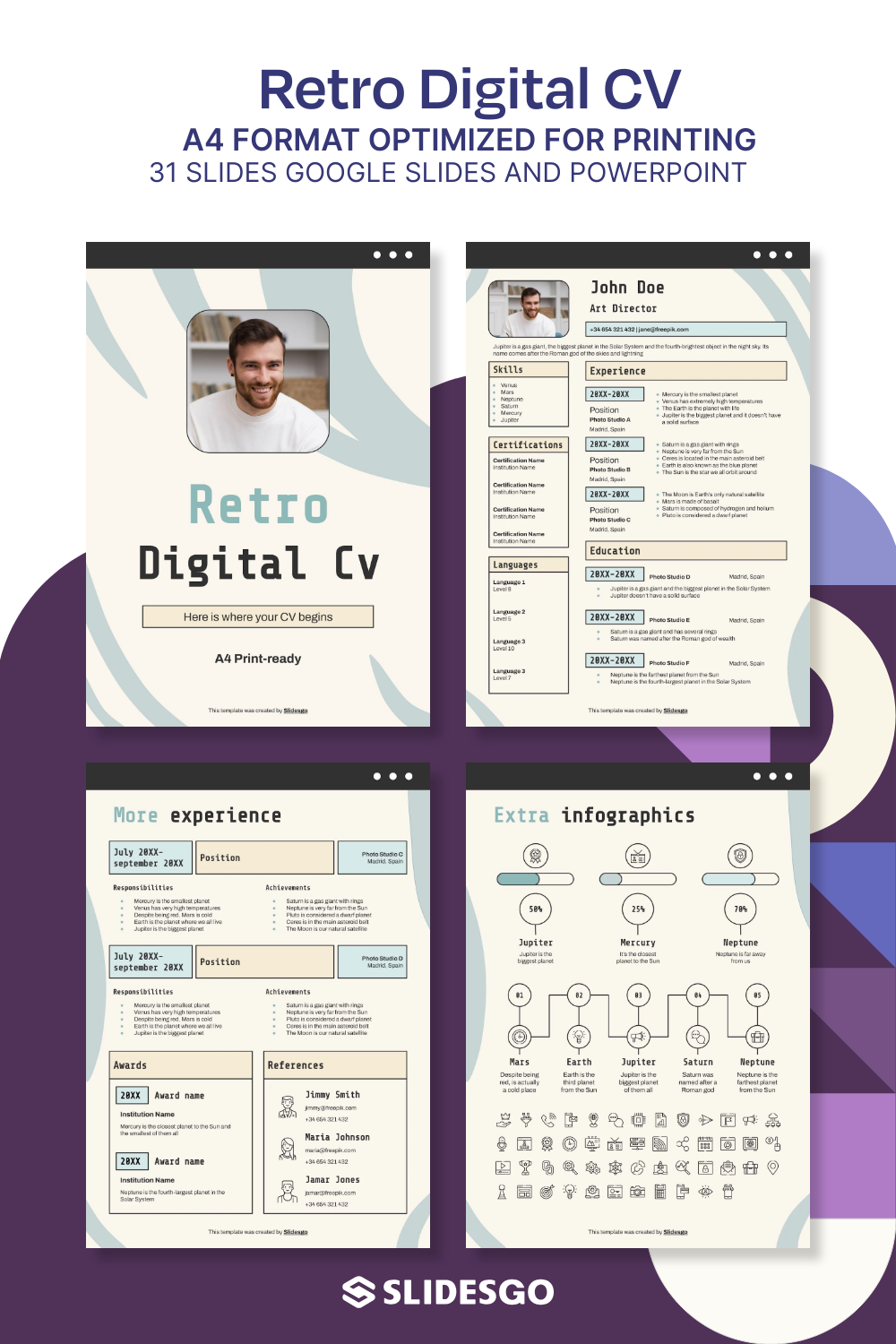 Retro Digital CV Presentation