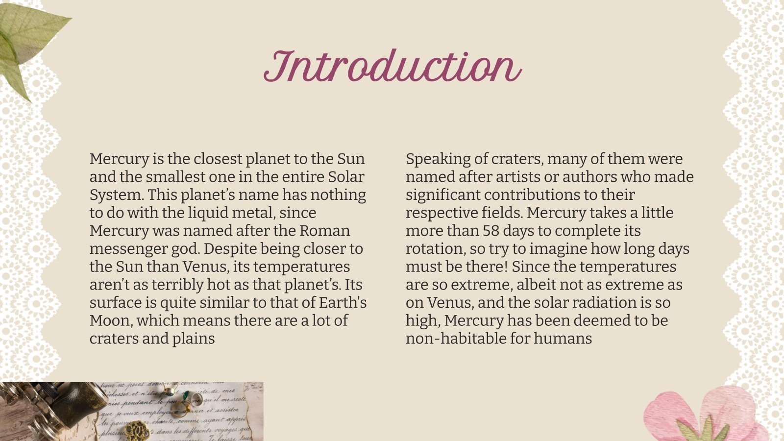 Coquette Aesthetic Scrapbook Presentation