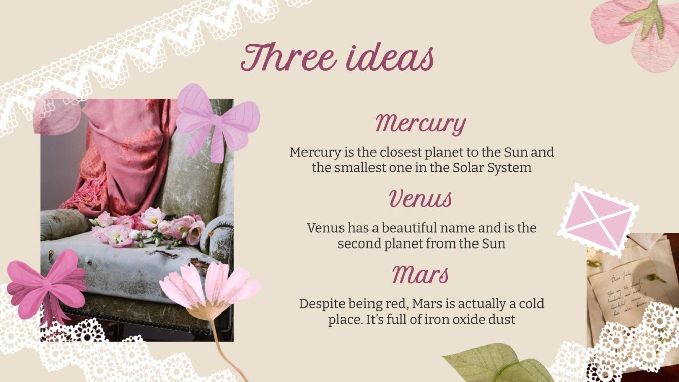 Coquette Aesthetic Scrapbook Presentation