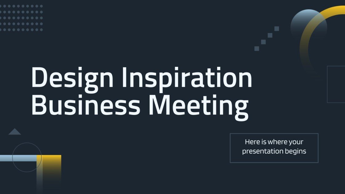Design Inspiration Business Meeting Presentation