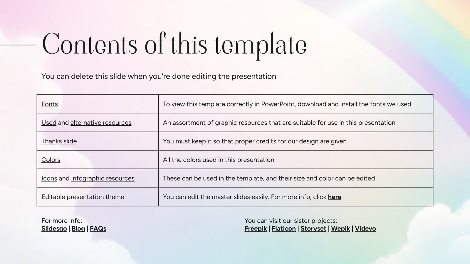 Rainbow Slideshow Presentation