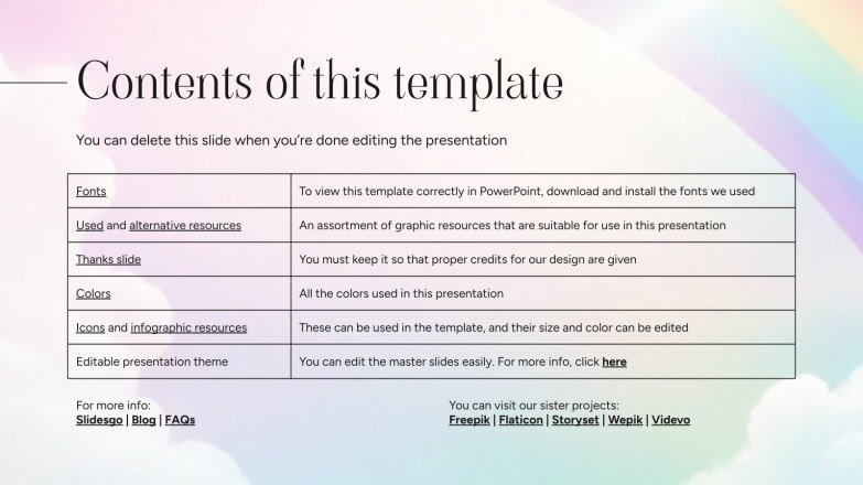 Rainbow Slideshow Presentation